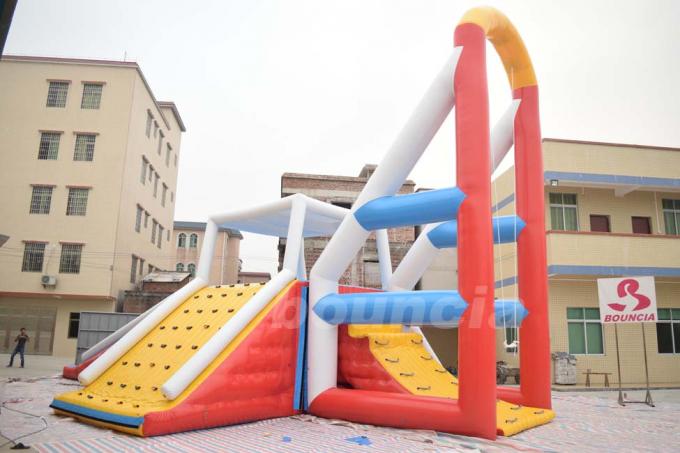 Commercial Grade Water Sports Inflatables Jumping Tower For Lake