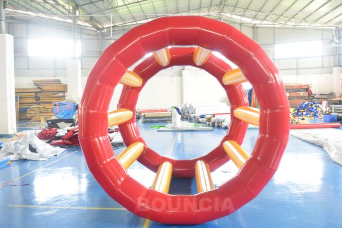 PVC Tarpaulin Inflatable Hamster Wheel For Outdoor Water Activity