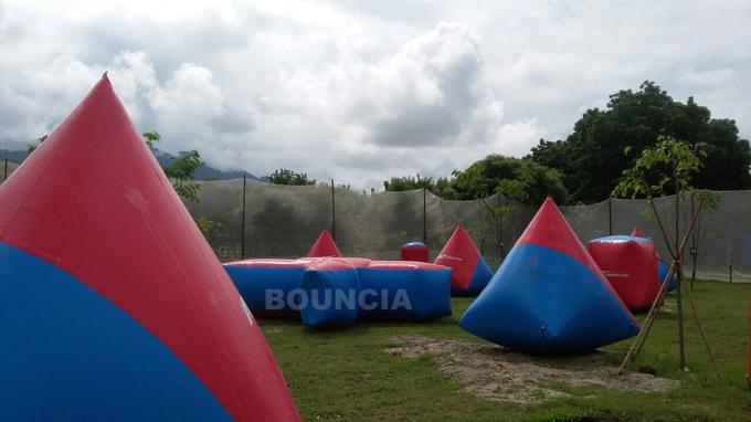 0.6mm PVC Tarpaulin Inflatable Paintball Bunker Airsoft Bunker Set For ...