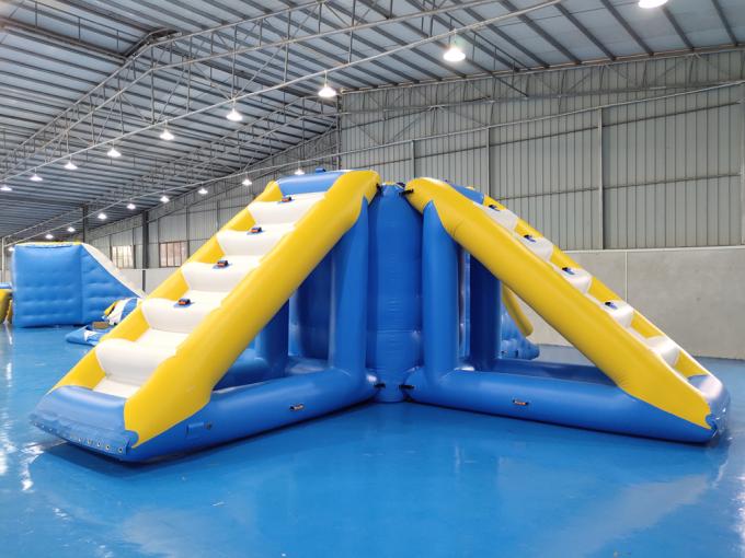 Exciting Inflatable Water Sports 10 Person Blow Up Slide Tower