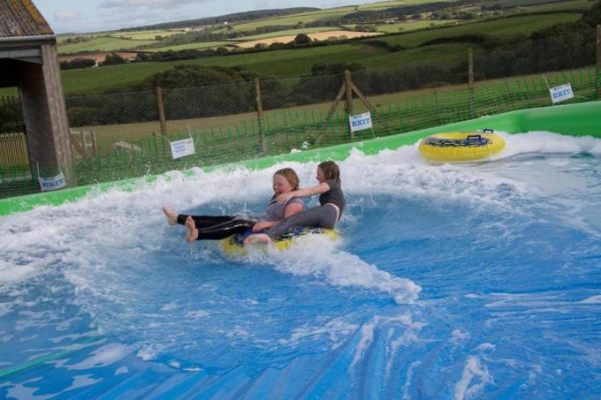 100m Giant Inflatable Slip N Slide With Pool For Kids And Adults