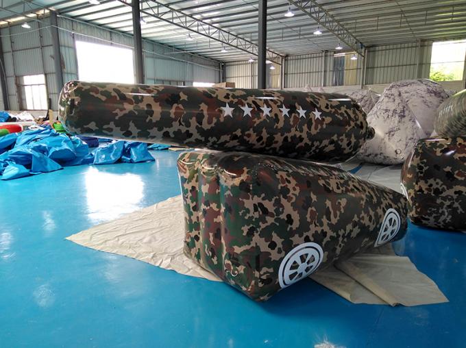 0.9mm Inflatable Paintball Bunker Inflatable Cannon