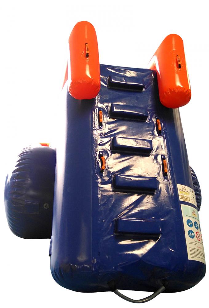 PVC Tarpaulin Inflatable Water Slide With Pool For Water Park