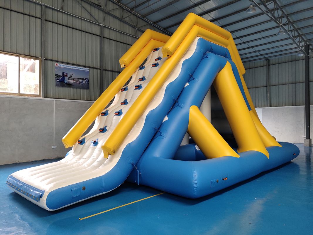 0.9mm PVC Tarpaulin Giant Inflatable Floating Water Slide With TUV ... 0.9mm PVC Tarpaulin Giant Inflatable Floating Water Slide With TUV ...