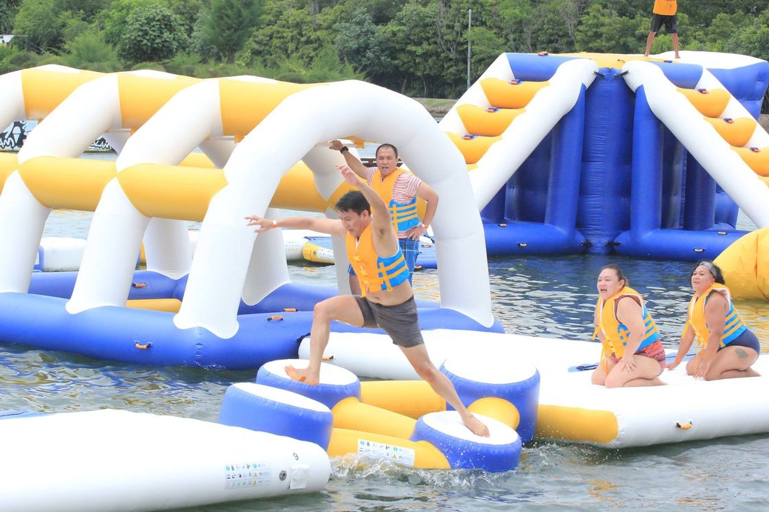 Custom Floating Water Games / Giant Inflatable Sea Water Park With TUV ...